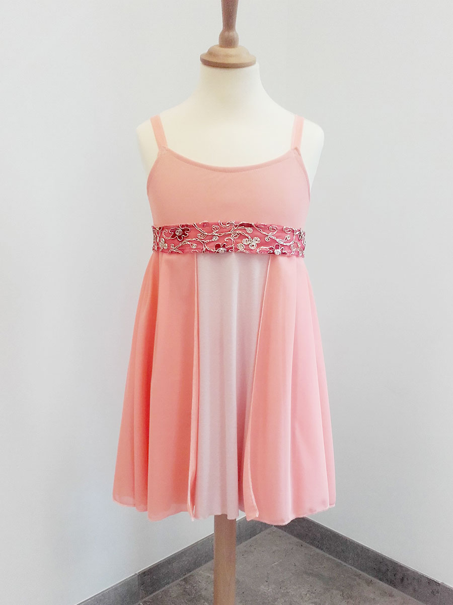 Ballet jurk zalm kids kostuum - Kelly Dance